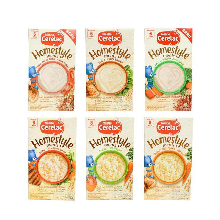 NESTLE Cerelac Homestyle Meals 100g | Bubur Mpasi Bayi usia 6 bulan ...