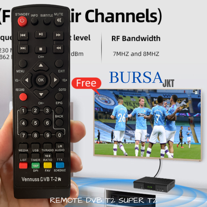 REMOTE VENUS SET TOP BOX T2 VENUS CABAI RAWIT BRIO EWS DVB T2 DIGITAL ...