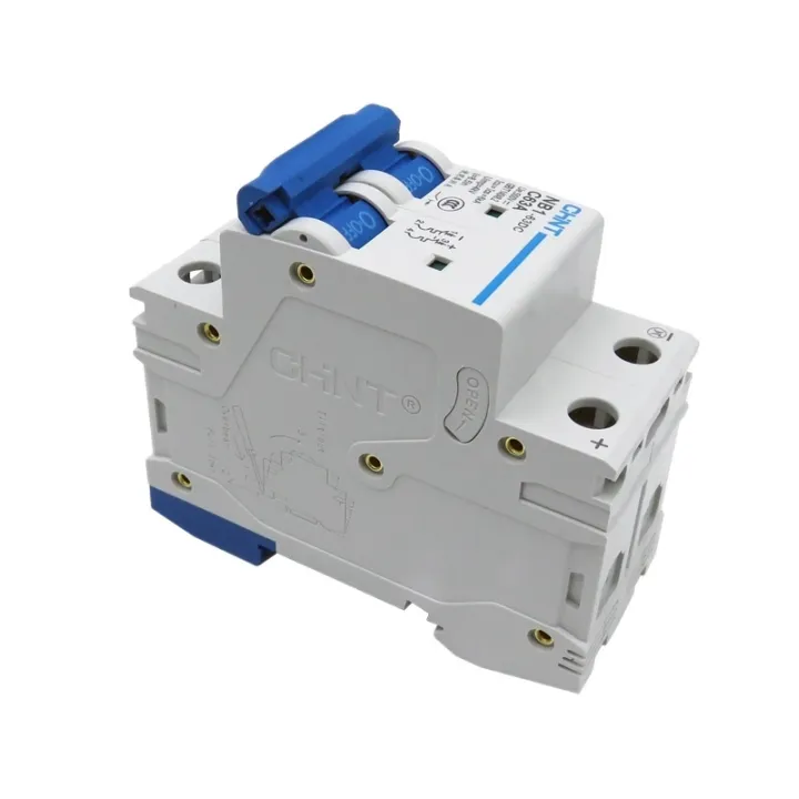 CHNT CHINT DC Circuit Breaker NB1 63DC 2P DC500V 6KA C1A 2A 3A 4A 5A 6A 10A 16A 20A 25A 32A 40A ...
