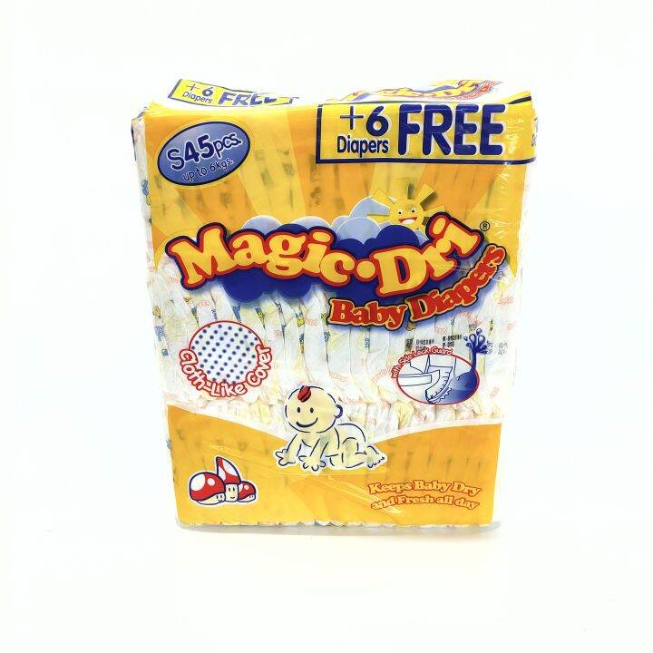 Magic-Dri Baby Diaper New Born to Small 45's | Lazada PH