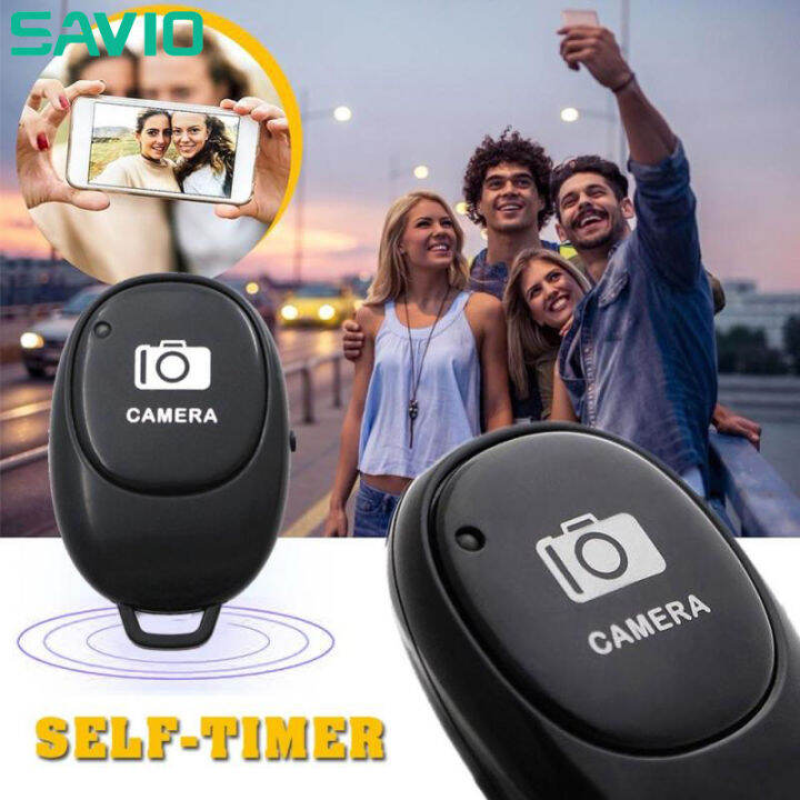 SAVIO Rechargeable Mini Bluetooth-compatible Remote Control Wireless Controller Self-Timer ...