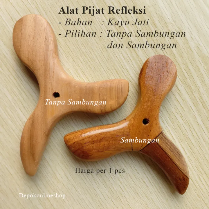 Alat Pijat Tradisional Kayu Pijit Telapak Kaki Tangan Refleksi Urut Kerokan Badan Masuk Angin ...