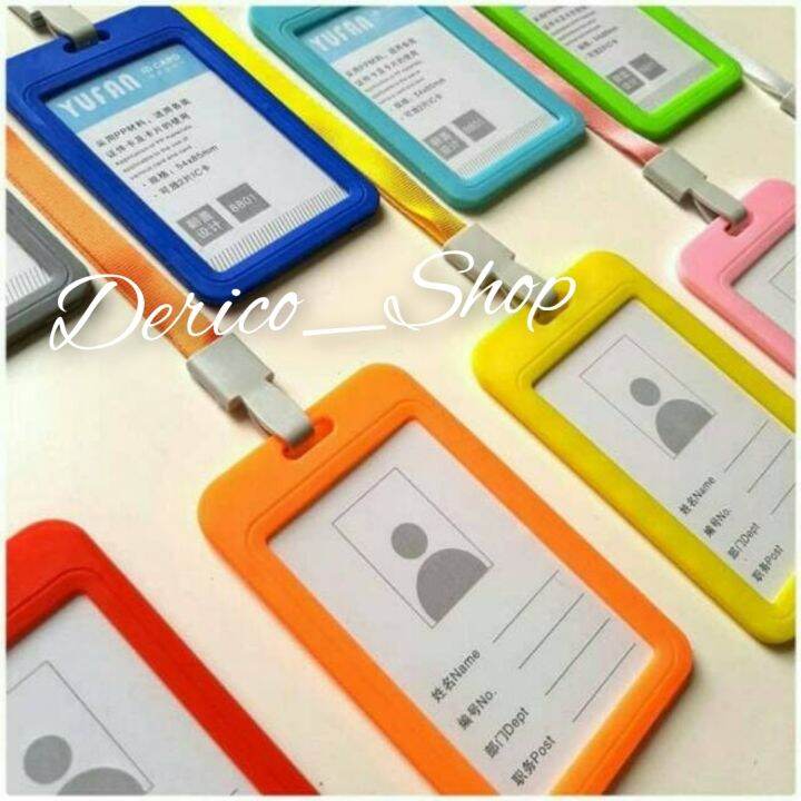 Tempat ID Card Holder Name tag id / Card Holder / Tempat ID Card 2 sisi ...