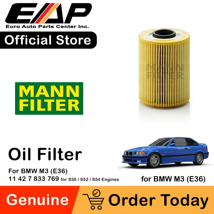 MANN Oil Filter BMW E36 E46 M3 Z3 Z4 New - MANN-FILTER HU926 / 4X / HU ...