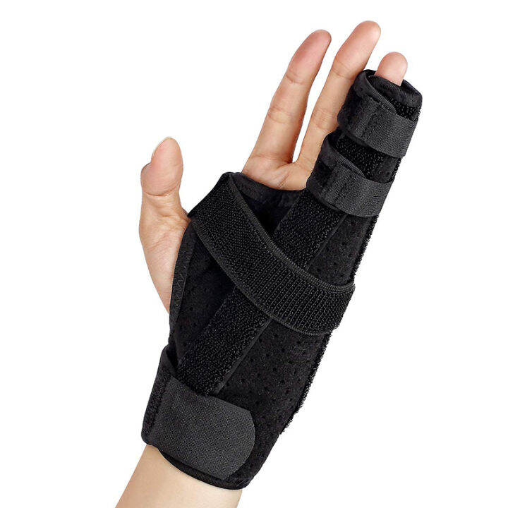 Two Finger Splint Brace 4th or 5th Finger Immobilizer Adjustable Finger ...