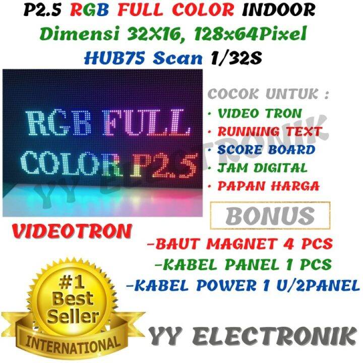 Led videotron module p2.5 indoor smd rgb full color | Lazada Indonesia