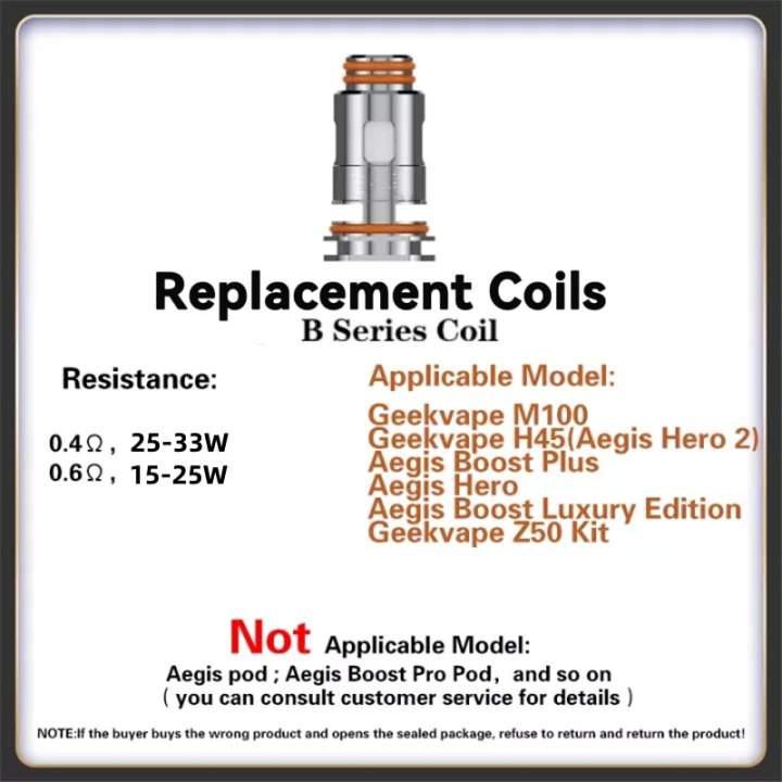 【Hot sale】COD [Ship Today] 5PCS/Box Aegis Boost B Series Occ Coil 0 ...