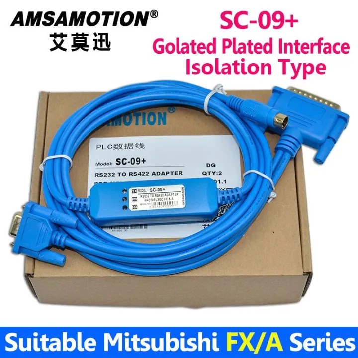 Isolated Cable SC-09 RS232 TO RS485 Adapter For Melsec Mitsubishi FX A ...