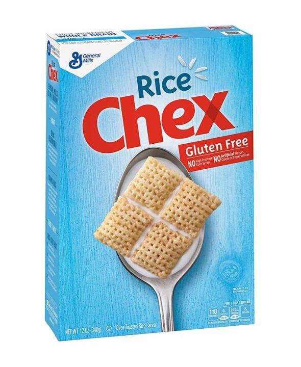 General Mills Gluten Free Rice Chex Cereal เจเนอรัล มิลล กลูเตนฟรี ไรซ์ ...