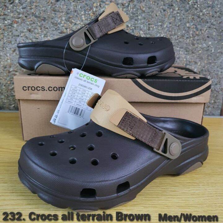ONHAND Crocs 232. All Terrain Brown Authentic Men/Women | Lazada PH