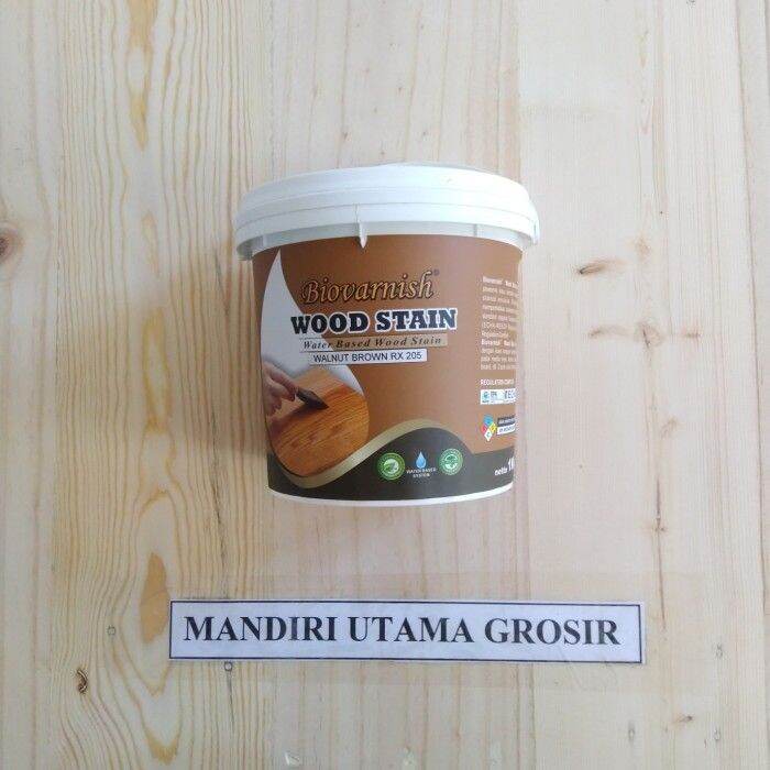 cat kayu finishing kayu waterbased woodstain biovarnish candy brown 1kg ...