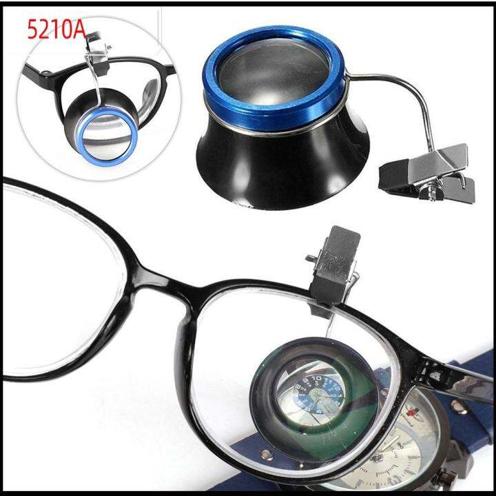 5210A แบบพกพาได้ สำหรับช่างทำนาฬิกาอัญมณี เครื่องมือซ่อมนาฬิกา กล้องตาเดียว เลนส์ขยายขยาย ...
