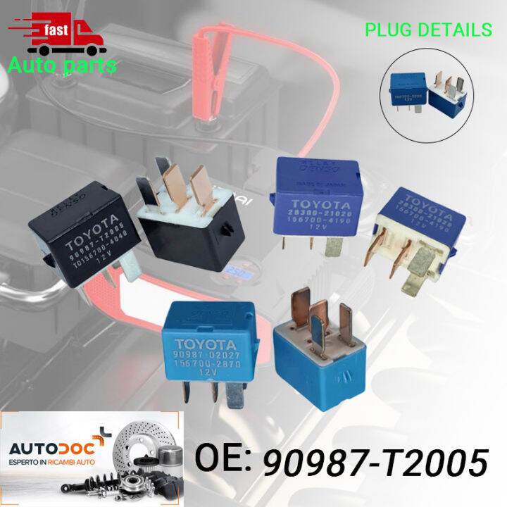 RELAY EFI 12V DENSO HEADLIGHT FOR TOYOTA MAZDA CHANGEHE SUZUKI GM 90987 ...