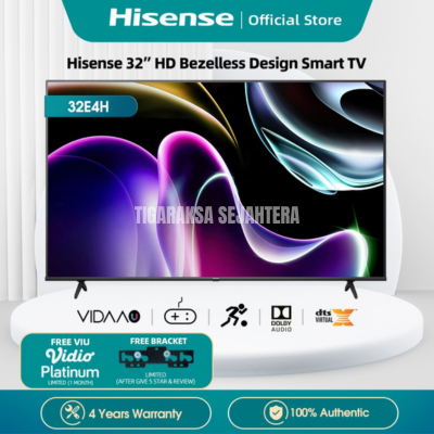 TV HISENSE 32E4H SMART HD TV LED 32 INCH | Lazada Indonesia