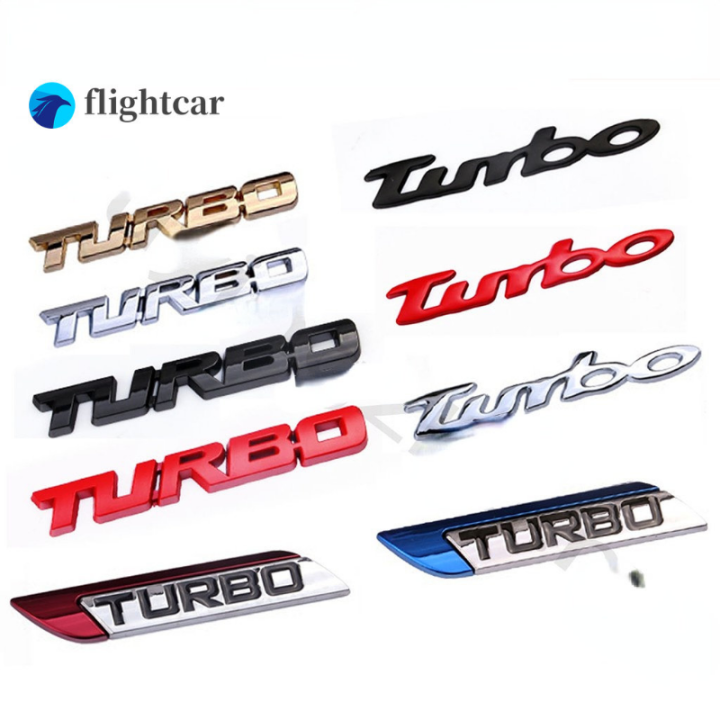 flightcar Metal TURBO letter logo car boot logo logo logo sticker TURBO ...