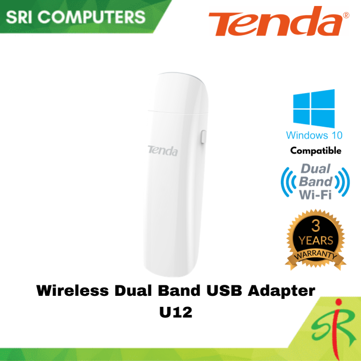 Tenda U12 AC1300 Wireless Dual Band USB Adapter | Lazada
