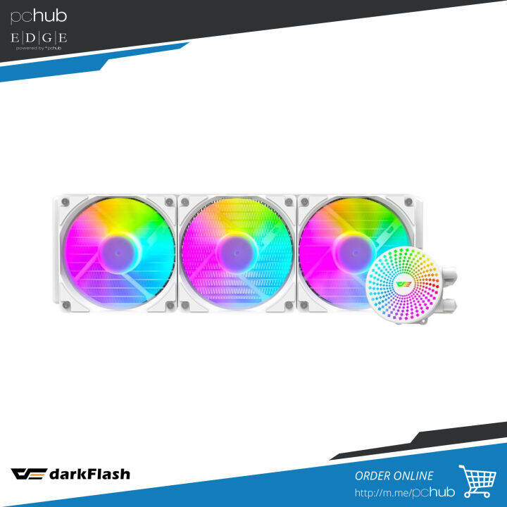 darkFlash Radiant DC360 White, aRGB AIO LC Cooler 360mm | Lazada PH