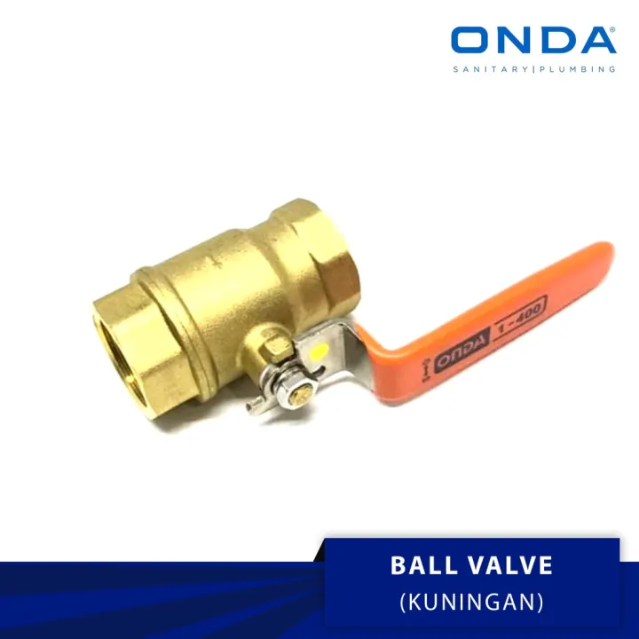 BALL VALVE / BALL VALVE KUNINGAN / BALL VALVE ONDA 1/2 INCH 3/4 INCH 1 INCH KUNINGAN | Lazada ...