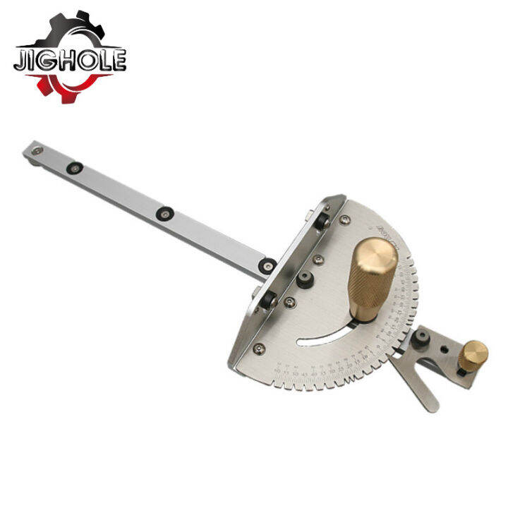 Woodworking Angle Miter Gauge Tenon Fence System T Track Push Ruler ...