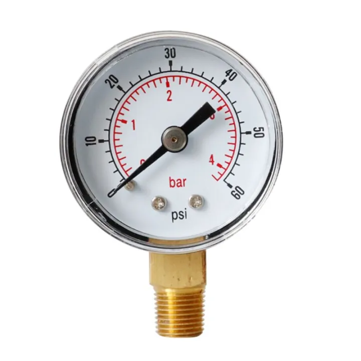 40mm Face Pressure Gauge 1/8" BSPT Bottom Mount 15 30 60.100 160 200 ...