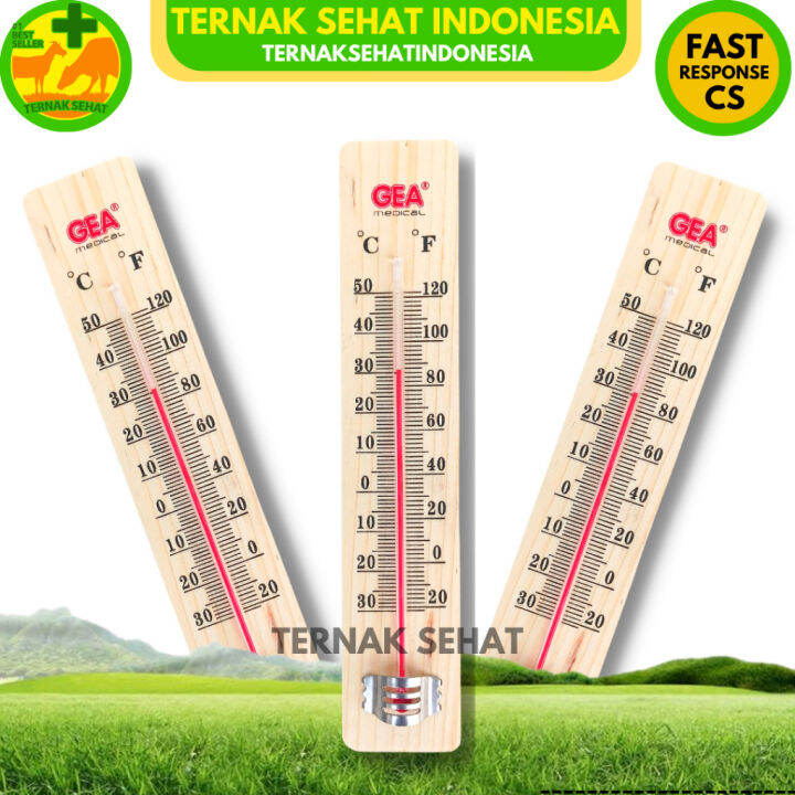 TERMOMETER DINDING KAYU | Lazada Indonesia
