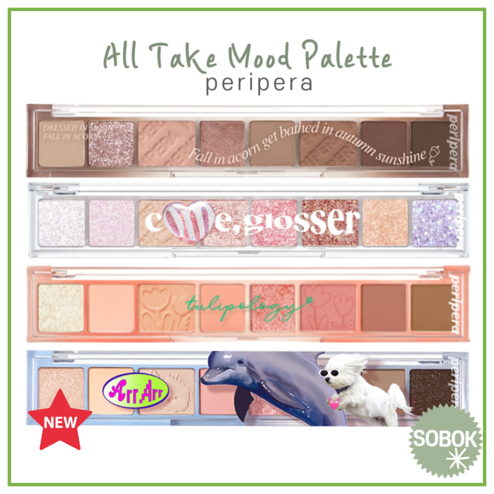 [Peripera] (+16 New) All Take Mood Palette 16 colors Eyeshadow palette ...
