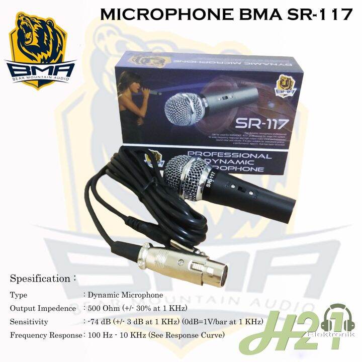 MIC BMA SR 117 Microphone BMA 117 Mic Kendang Mic Suara Dut | Lazada ...