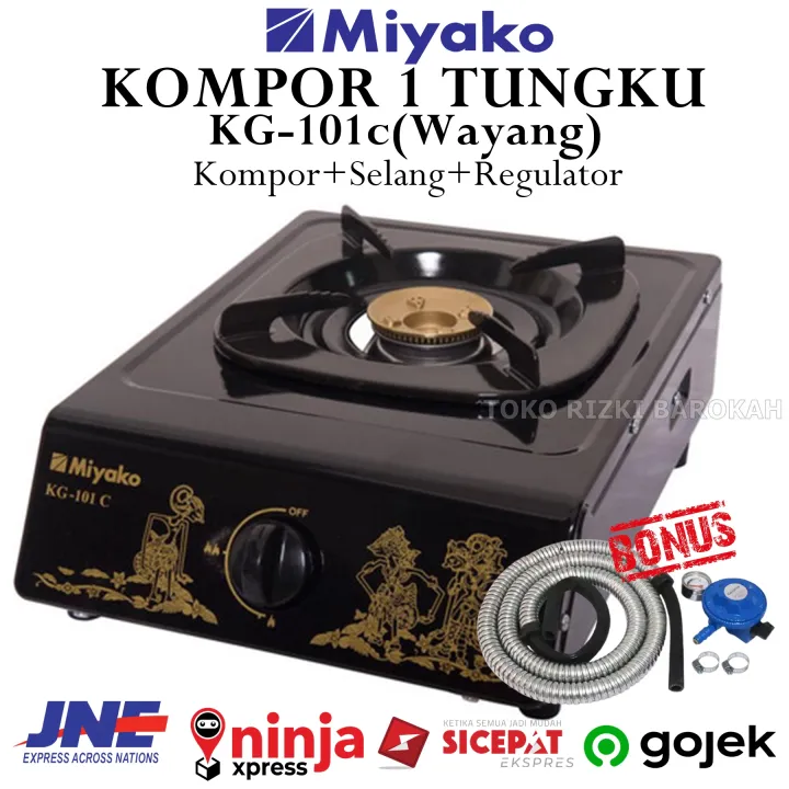 Kompor Gas 1 Tungku Murah Miyako KG 101 C / Kompor 1 Tungku / Kompor Satu Tungku / Kompor Murah ...