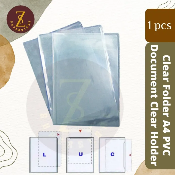 Clear Folder A4 PVC Document Clear Holder L Shape / U Shape / C Shape | Lazada