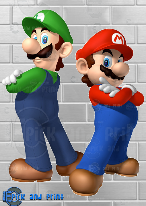 Super Mario Character Cut Outs for DIY Party Backdrops Party ...