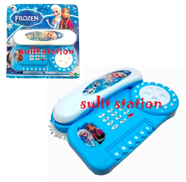 FROZEN ELSA ANNA ANA OLAF MUSICAL BATTERY OPERATED TELEPHONE PHONE FUN ...