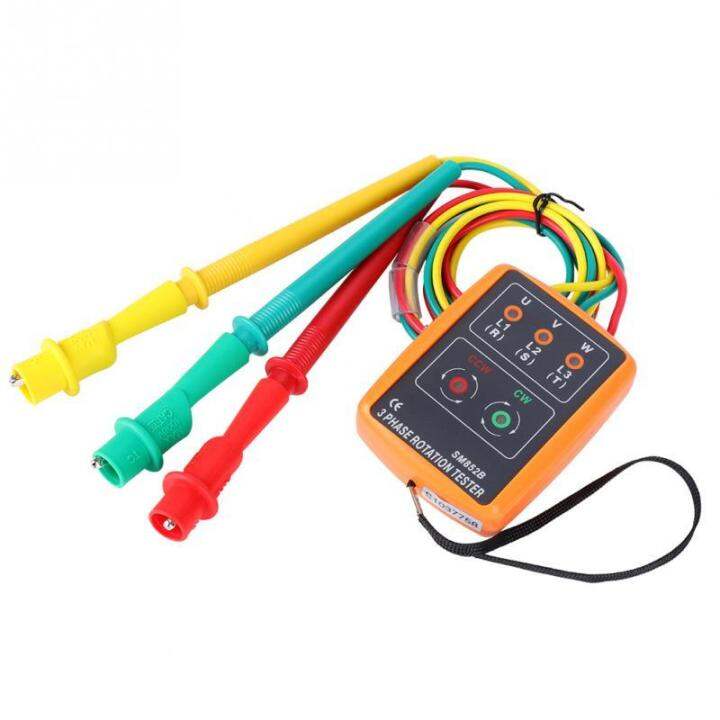 60V~600V SM-852B 3-Phase AC Sequence Order Rotation Indicator Tester ...