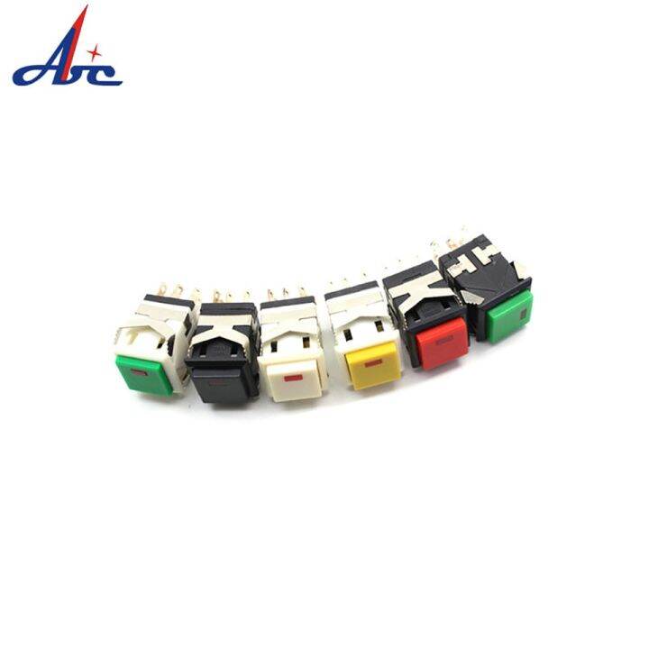 NS193 IP40 KD2-22 Momentary ON-(ON) square LED illuminated small square push button switch ...