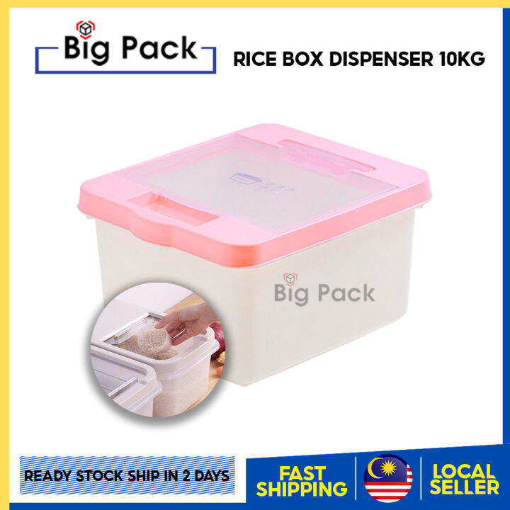 BIG PACK RC05 10KG Food Grade PP Rice Storage Box Rice Box Dispenser ...