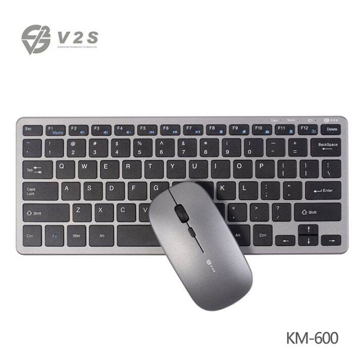 V2S KM600 11'' Keyboard And Mouse Gaming Wireless Keyboard Ultra-Thin ...