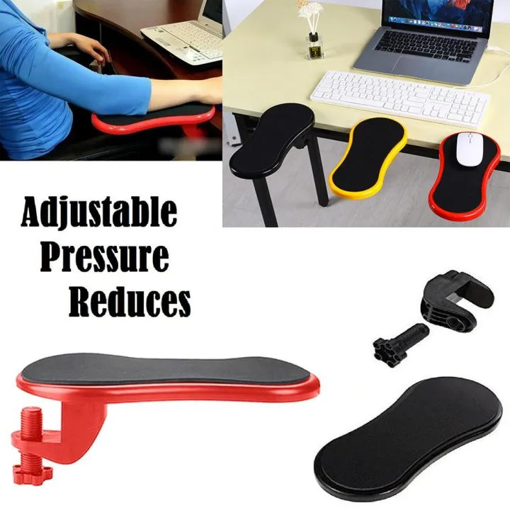 ESQEXF PU Elbow Rest Desktop Extension Office Desk Computer Table ...