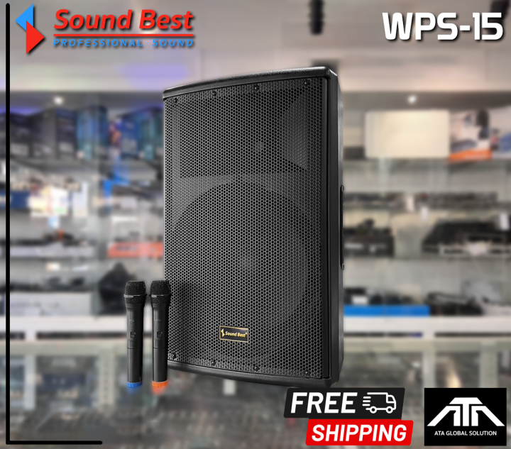 ตู้อเนกประสงค์ 15นิ้ว Sound Best รุ่น WPS-15 มีล้อลาก กำลังวัตต์ 300W (Peak) Impedance 4 Ohm มี ...