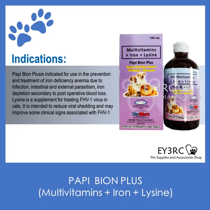 Papi BIon Plus (Multivitamins + Iron + Lysine) | Lazada PH
