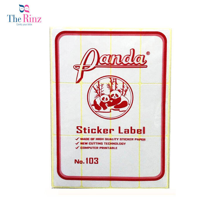 stiker label PANDA No 103(self adhesive label) / label undangan ...