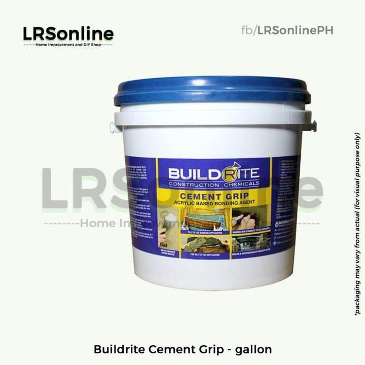 Buildrite Cement Grip Acrylic Based Bonding Agent - gallon | Lazada PH