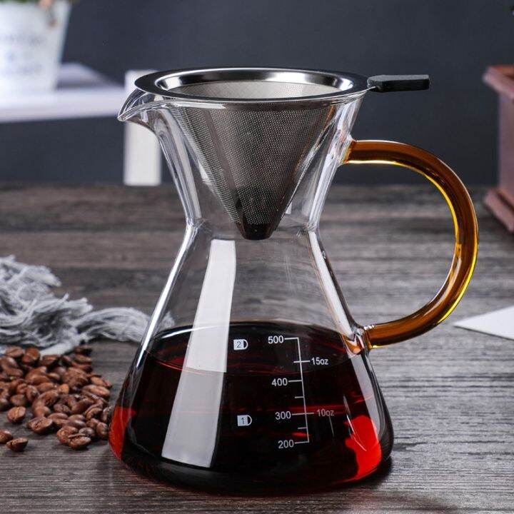 Hand-made coffee pot set combination coffee drip cup portable household ...