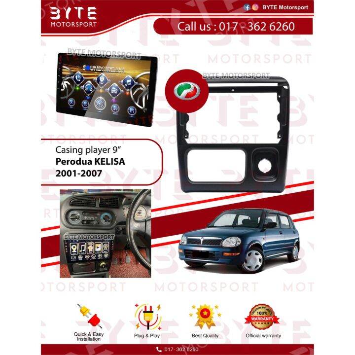 Perodua Kelisa 2001-2007 (9inch) Soundstream Touch Screen High Definition Android Car Player ...