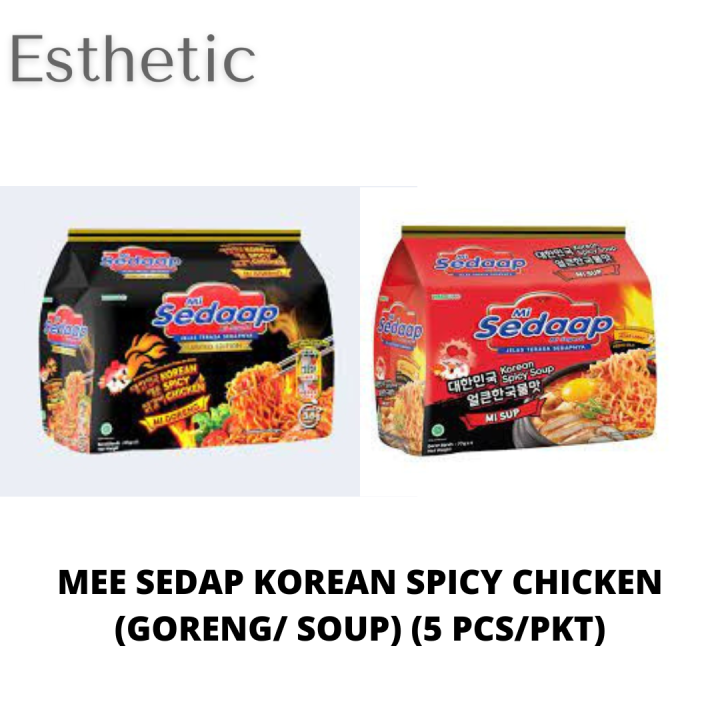MEE SEDAP KOREAN SPICY CHICKEN (GORENG/ SOUP) (5 PCS/PKT) | Lazada