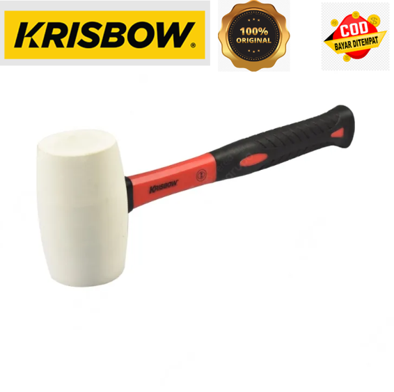 Palu karet besar 24oz Merk Krisbow / KRISBOW RUBBER HAMMER 24 OZ ...