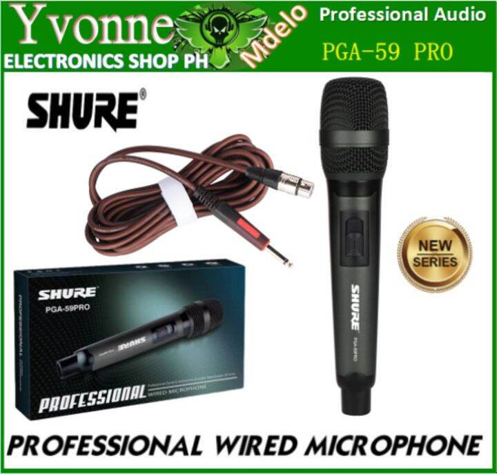 The Shure PGA-59pro model heavy duty PROFESSIONAL WIRED MICROPHONE shure high quality product ...