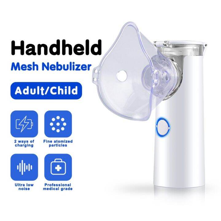 New Portable Handheld Mesh Nebulizer Ultrasonic Spray Mini Inhaler ...