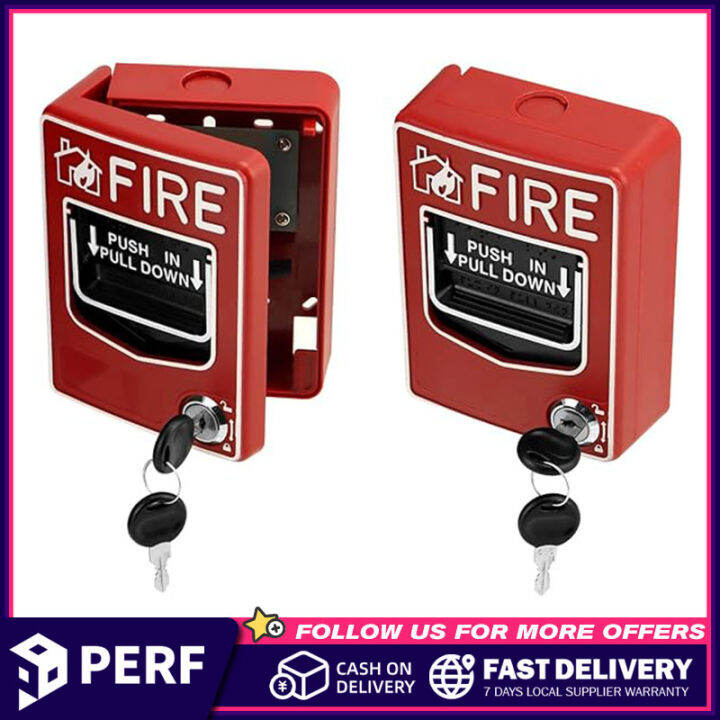 PERF Fire Alarm System Manual Call Point Button Fire Push In Pull Down ...