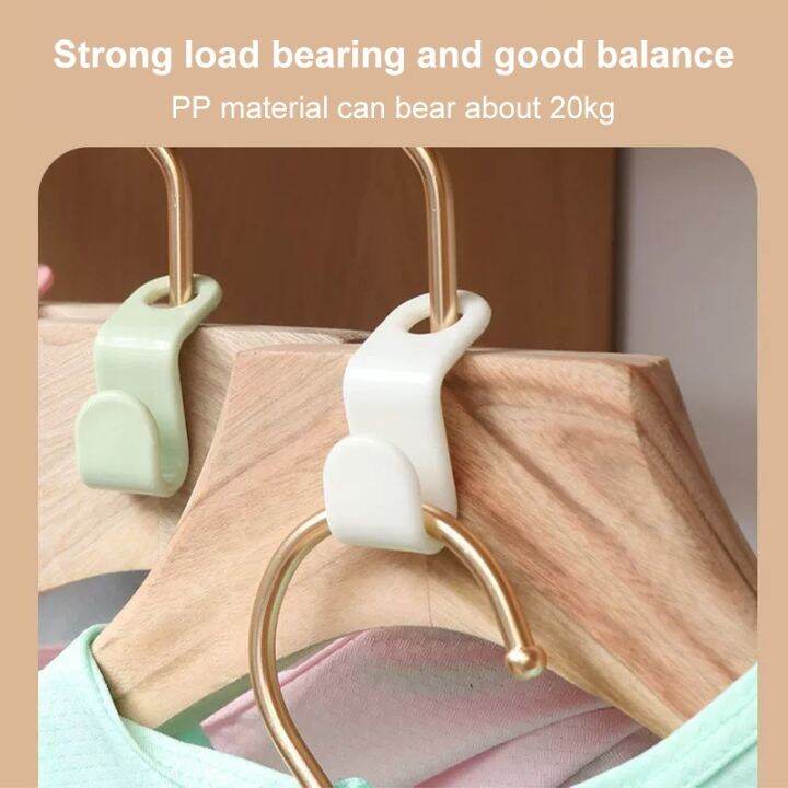 【hot】 10/30/50 Psc Clothes Hanger Connector Hooks Closet Organizer ...