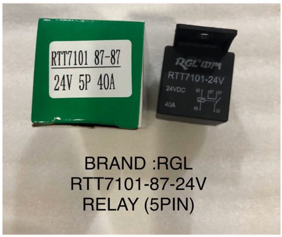 RTT7101-87-24V AUTOMOTIVE 5PIN RELAY 24V FOR USE ON UNIVERSAL TRUCK ...