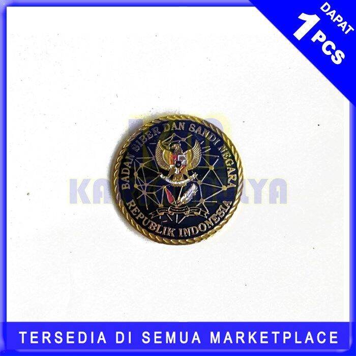 Pin BSSN Pin Bros Logo BSSN Model Bulat - Karya Mulya / 1pcs | Lazada ...